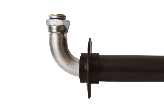 Gas entry pipe DN25 x half union with loose nut 1" Pipe half union ...