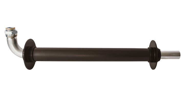 Gas entry pipe DN25 x half union with loose nut 1" Pipe half union ...